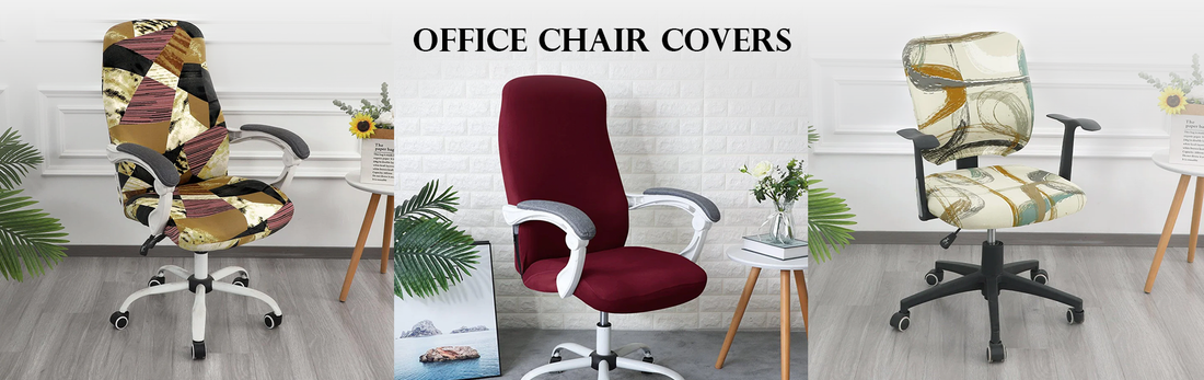 Jacquard Office Boss Chair Covers | Stretchable & Stylish | HOKIPO ...