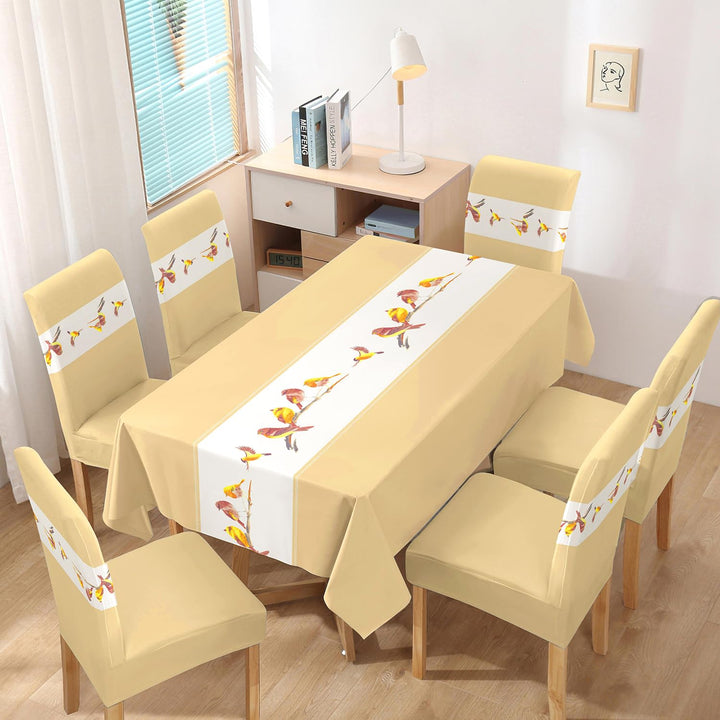 Dining Table & Chair Cover Sets | 4/6 Seater | Stretchable & Stylish ...
