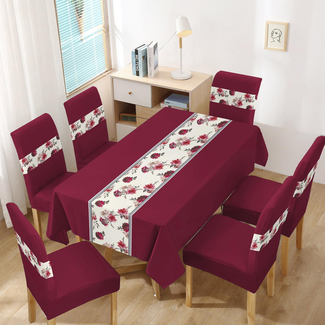 Dining Table & Chair Cover Sets | 4/6 Seater | Stretchable & Stylish ...