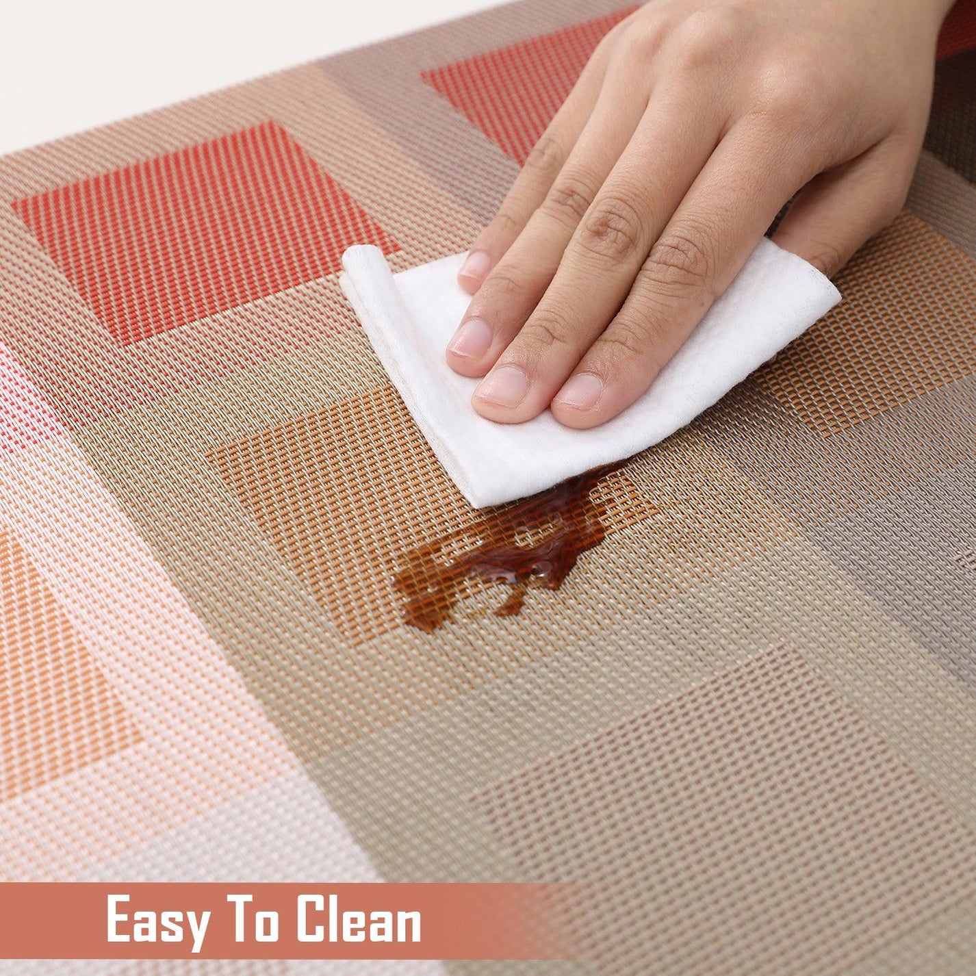 PVC Dining Table Mats, Gradient Red – HOKIPO | Har Ghar ka Humsafar