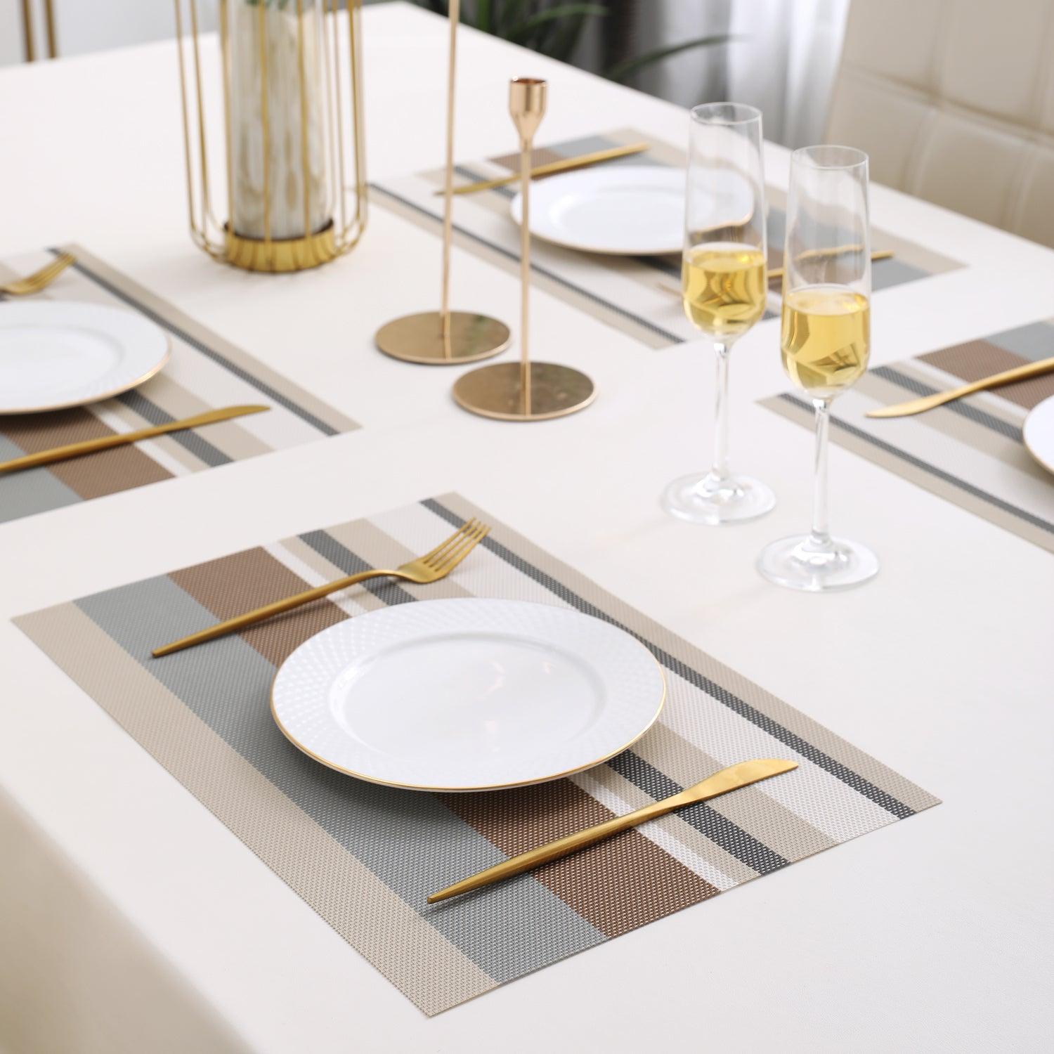 Multicolour PVC Dining Mats | Set of 4 & 6 | HOKIPO – HOKIPO | Har Ghar ...